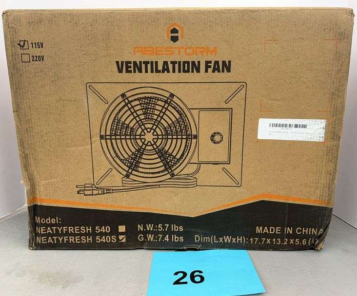 ABESTORM VENTILATION FAN IN BOX - Earl's Auction Company