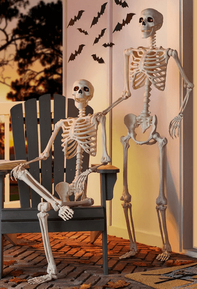 2PC ANIMATED SKELETON DECOR IN BOX - BONE - Earl's Auction Company