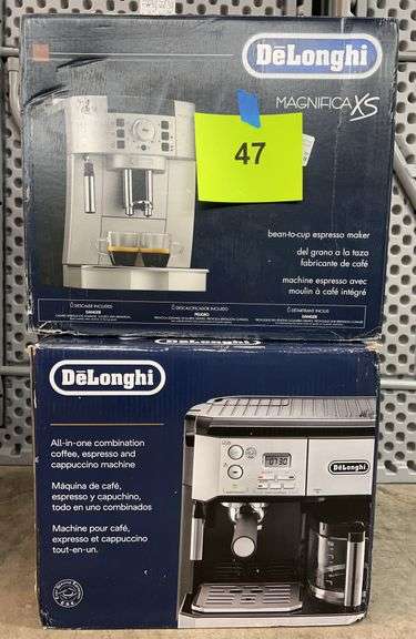 AS IS - (2) DELONGHI COFFEE MAKERS IN BOXES - Earl's Auction Company