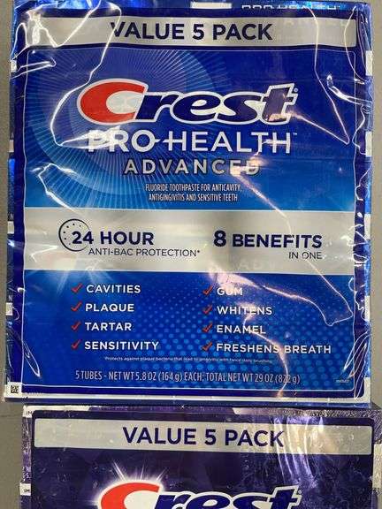 (2) PACKS OF CREST TOOTHPASTE - Earl's Auction Company