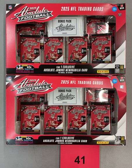 (2) 2025 NFL TRADING CARDS SETS - Earl's Auction Company