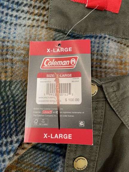 MENS COLEMAN JACKET - SIZE XL - Earl's Auction Company
