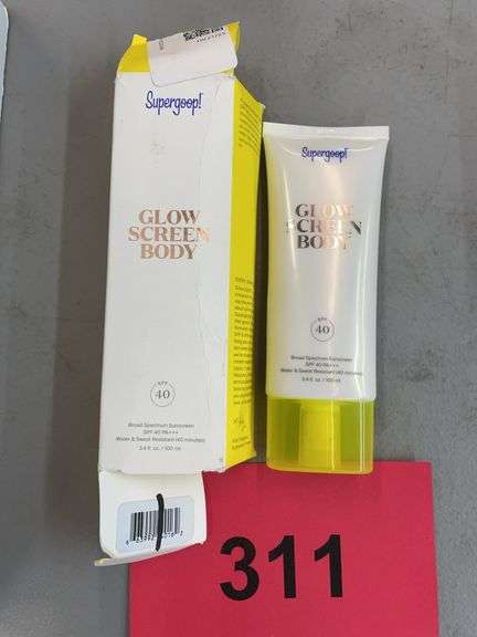 SUPERGOOP GLOW SCREEN BODY SUNSCREEN W/ BOX - Earl's Auction Company
