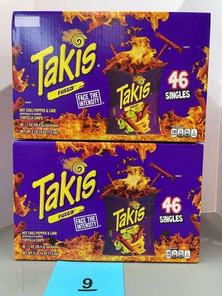 (2) BOXES OF TAKIS - Earl's Auction Company