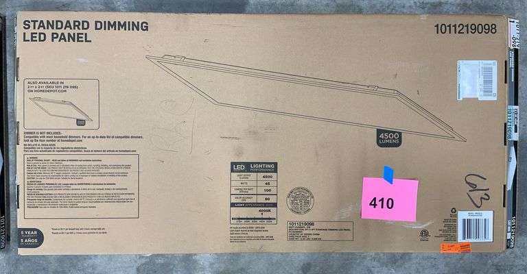 STANDARD DIMMING LED PANEL IN BOX - Earl's Auction Company