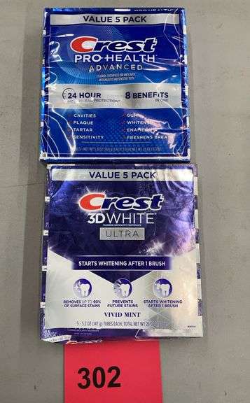(2) PACKS OF CREST TOOTHPASTE - Earl's Auction Company