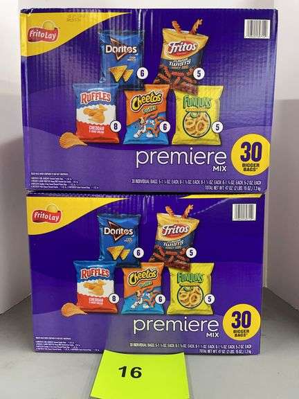 (2) BOXES OF FRITO LAY SNACK MIX - Earl's Auction Company