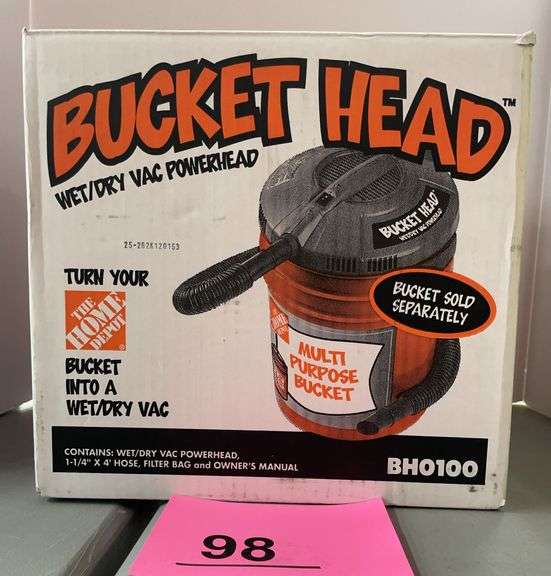 BUCKET HEAD WET/ DRY VAC POWERHEAD IN BOX - Earl's Auction Company