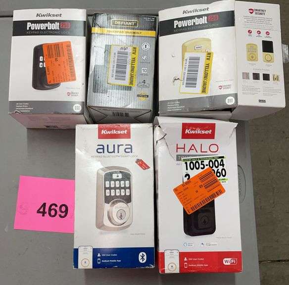 AS IS - (5) KEYPAD ELECTRONIC LOCKS IN BOXES - Earl's Auction Company