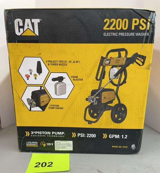 CAT ELECTRIC PRESSURE WASHER IN BOX - Earl's Auction Company