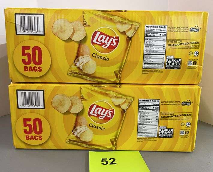 (2) BOXES OF LAYS CHIPS - Earl's Auction Company