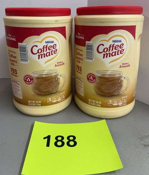 (2) CONTAINERS OF NESTLE COFFEE MATE - Earl's Auction Company