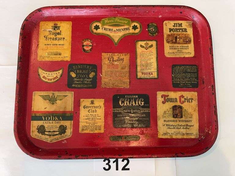 ADVERTISING TRAY - Earl's Auction Company