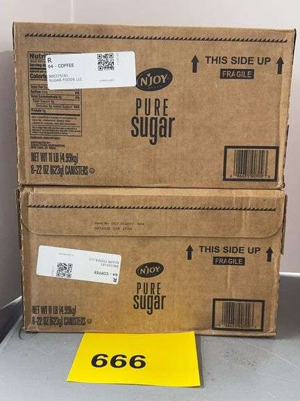 (2) BOXES OF SUGAR CANISTERS - Earl's Auction Company