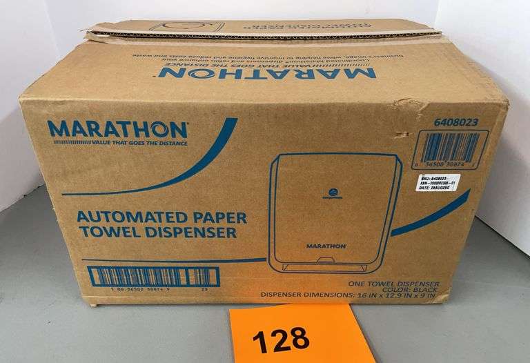 MARATHON AUTO PAPER TOWEL DISPENSER IN BOX - Earl's Auction Company