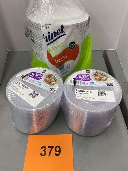 (3) PACKS OF PLASTIC/ PAPER PLATES - Earl's Auction Company