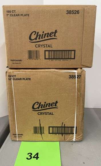 (2) BOXES OF CHINET PLASTIC PLATES - Earl's Auction Company