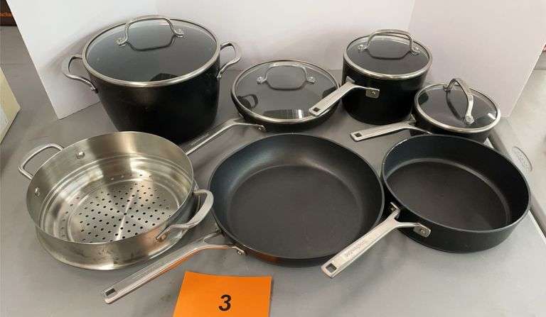 AS IS - 11PC KITCHENAID COOKWARE SET - Earl's Auction Company