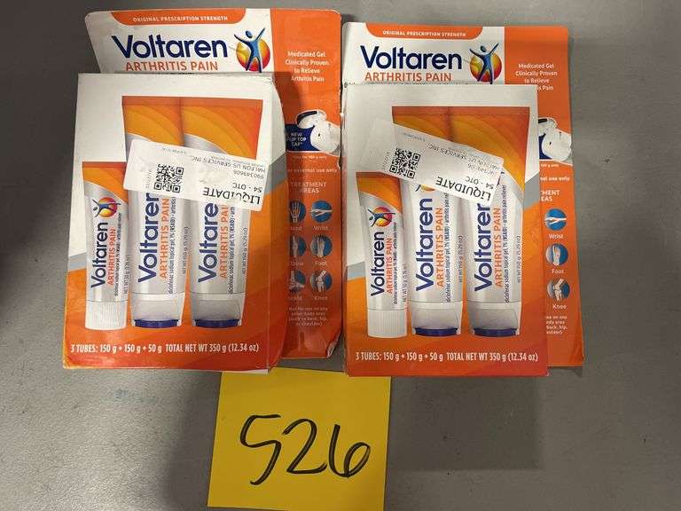 (2) BOXES OF VOLTAREN ARTHRITIS PAIN GEL - Earl's Auction Company