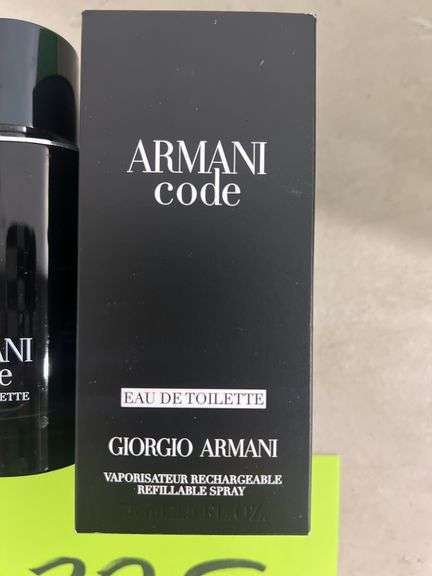 GIORGIO ARMANI CODE 75ML COLOGNE W/ BOX - Earl's Auction Company