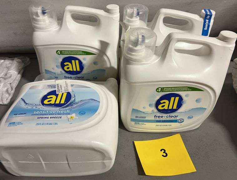 (4) JUGS OF ALL DETERGENT - Earl's Auction Company