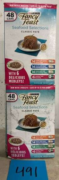 (2) BOXES OF PURINA FANCY FEAST CAT FOOD - Earl's Auction Company
