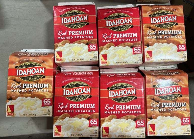 (7) BOXES OF IDAHOAN MASHED POTATOES - Earl's Auction Company