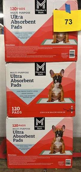 (3) BOXES OF ULTRA ABSORBENT PADS - Earl's Auction Company