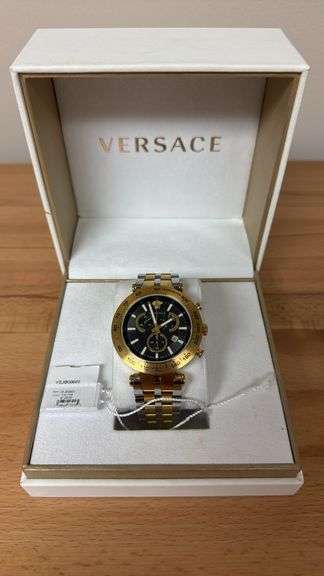 VERSACE WATCH W/ BOX (MSRP $1,295.00) - Earl's Auction Company