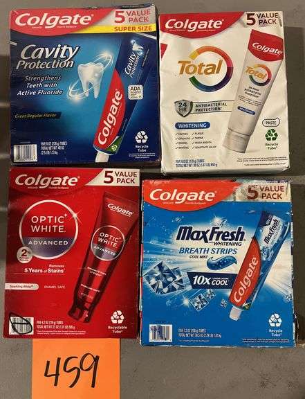(4) PACKS OF COLGAGE TOOTHPASTE - Earl's Auction Company