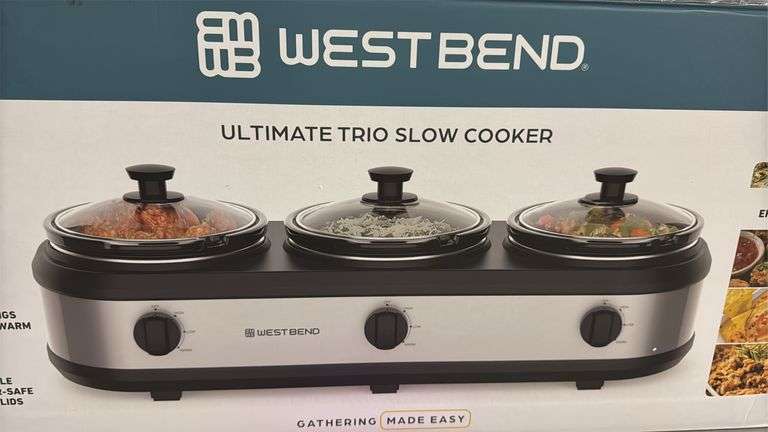 WESTBEND ULTIMATE TRIO SLOW COOKER IN BOX - Earl's Auction Company