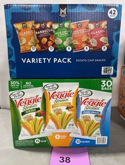 (2) BOXES OF VARIETY SNACKS - Earl's Auction Company