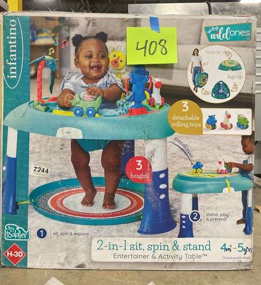 INFANTINO 2 IN 1 SIT, SPIN & STAND ACTIVITY TABLE IN BOX - Earl's ...