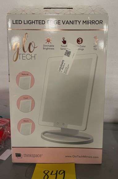 GLO TECH LED LIGHTED EDGE VANITY MIRROR IN BOX - Earl's Auction Company