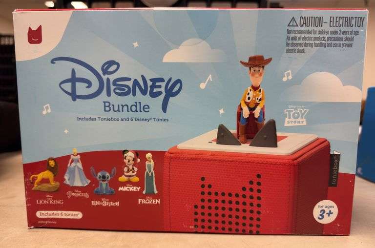 NEW TONIES DISNEY STARTER BUNDLE IN BOX W/ (6) TONIES CHARACTERS ...