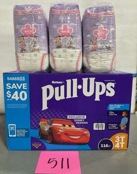 (1) BOX OF HUGGIES PULL UPS DIAPERS & (3) PACKS - SIZE 3T/4T - Earl's ...