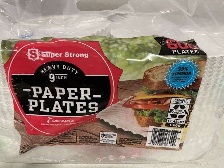 (5) PACKS OF PAPER PLATES - Earl's Auction Company