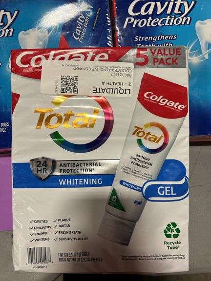 (5) PACKS OF COLGATE TOOTHPASTE - Earl's Auction Company