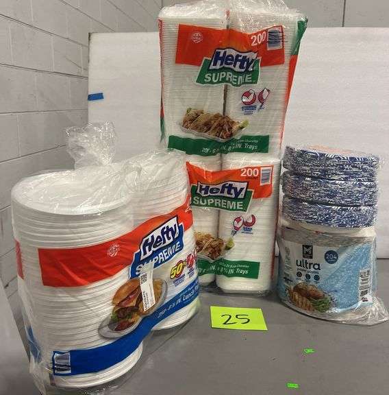 (7) PACKS OF PAPER/ FOAM PLATES - Earl's Auction Company
