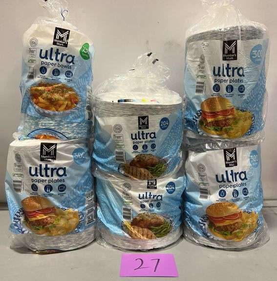 (6) PACKS OF PAPER PLATES/ BOWLS - Earl's Auction Company