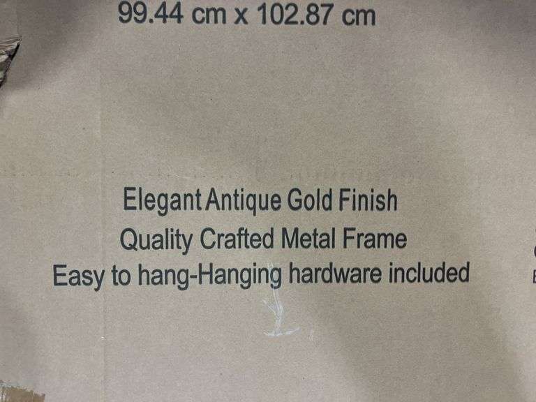 AZALEA PARK FILIGREE MANTLE MIRROR IN BOX - GOLD - Earl's Auction Company