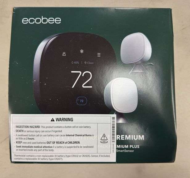ECOBEE SMART THERMOSTAT IN BOX - Earl's Auction Company