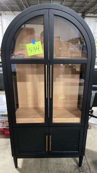 ENZO COLLECTION BOOKCASE - BLACK - Earl's Auction Company