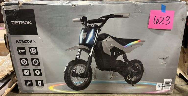 JETSON HORIZON X ELECTRIC DIRT BIKE IN BOX - Earl's Auction Company
