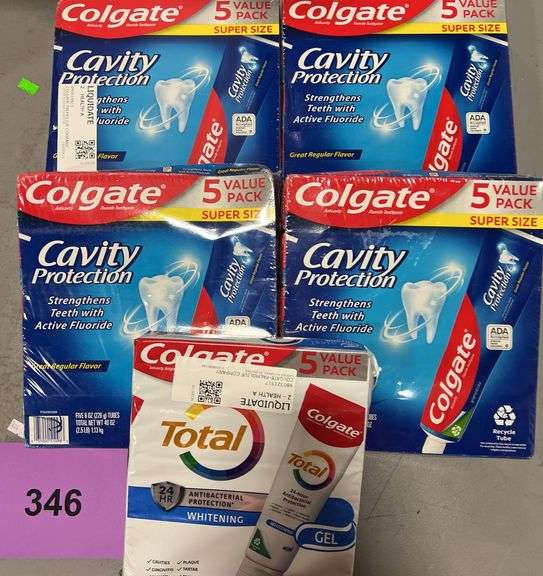 (5) PACKS OF COLGATE TOOTHPASTE - Earl's Auction Company