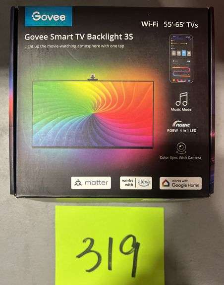 GOVEE SMART TV BACKLIGHT 3S IN BOX - Earl's Auction Company