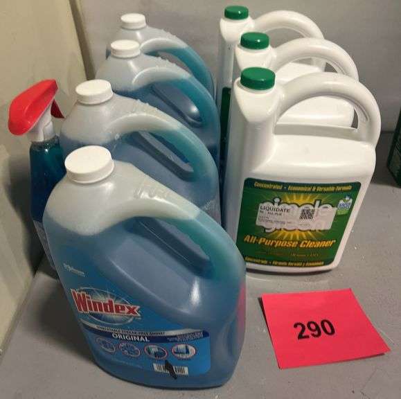 7PC CLEANING LOT - WINDEX & SIMPLE GREEN - Earl's Auction Company