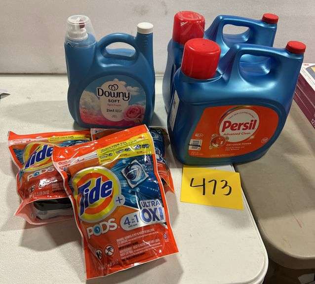 6PC LAUNDRY LOT - PERSIL, TIDE & DOWNY - Earl's Auction Company