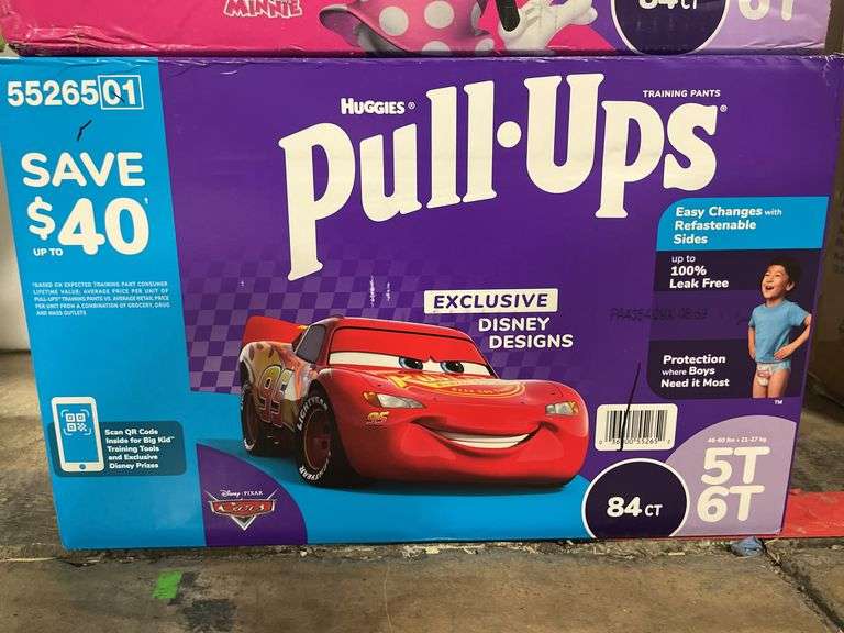 (2) BOXES OF PULL UPS DIAPERS - SIZE 5T/6T - Earl's Auction Company