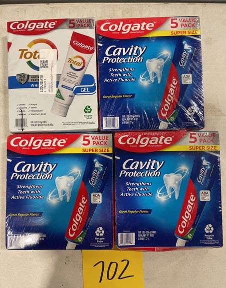 (4) PACKS OF COLGATE TOOTHPASTE - Earl's Auction Company